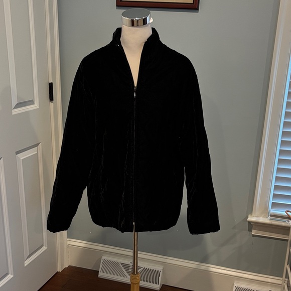 Koret | Jackets & Coats | Koret Crushed Velvet Black Coat | Poshmark